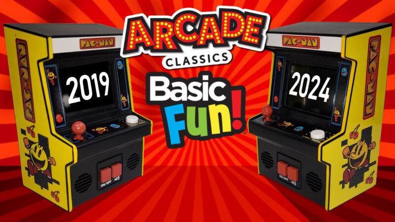 Comparison of 2019 vs. 2024 Pac-Man | Basic Fun Arcade Classics AGAIN ...