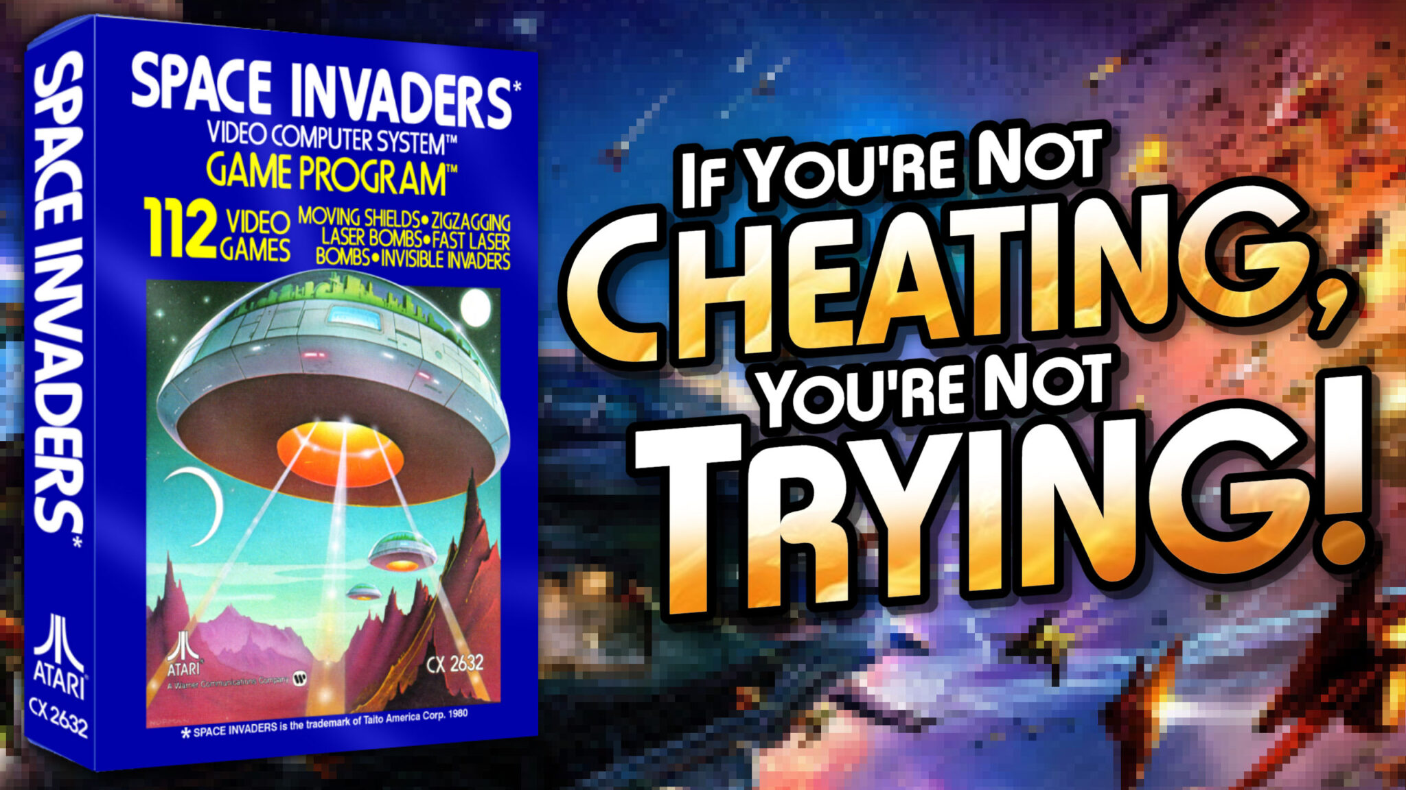 Atari 2600 Space Invaders | DOUBLE-SHOOTER & INSANE Multiplayer Options ...