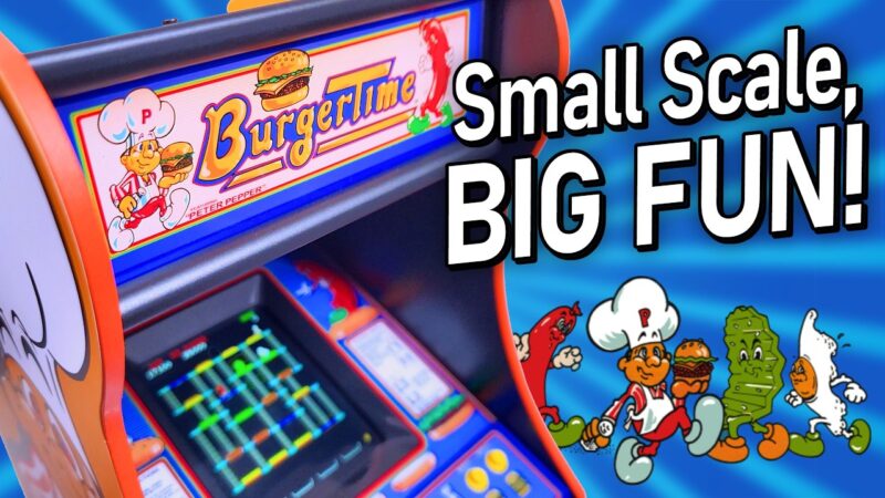 Burger Time Quarter-Scale Arcade Review | Numskull Quarter Arcades ...