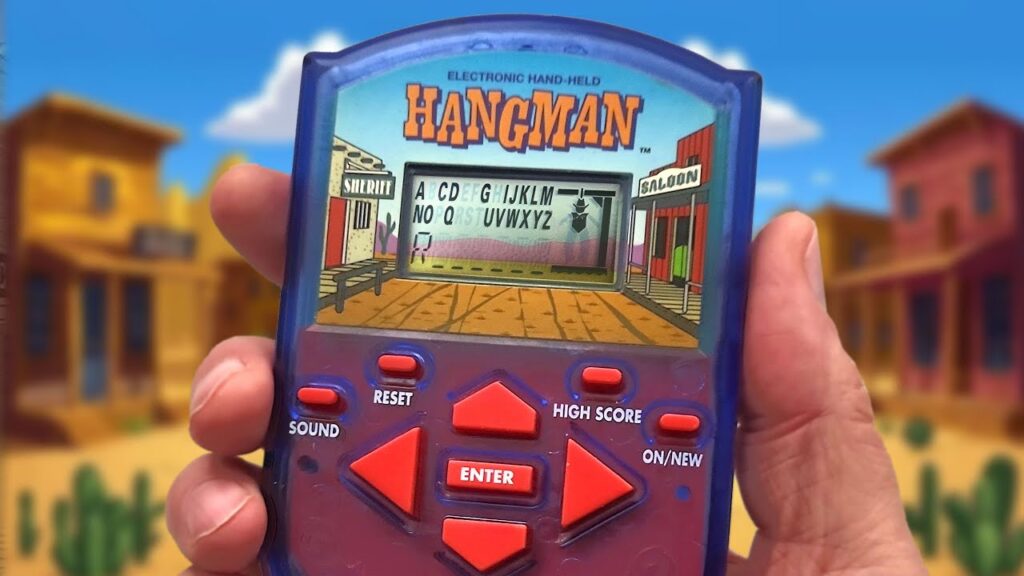 1995 HANGMAN Handheld by Milton Bradley | Word-Slingin’ Fun from the ...