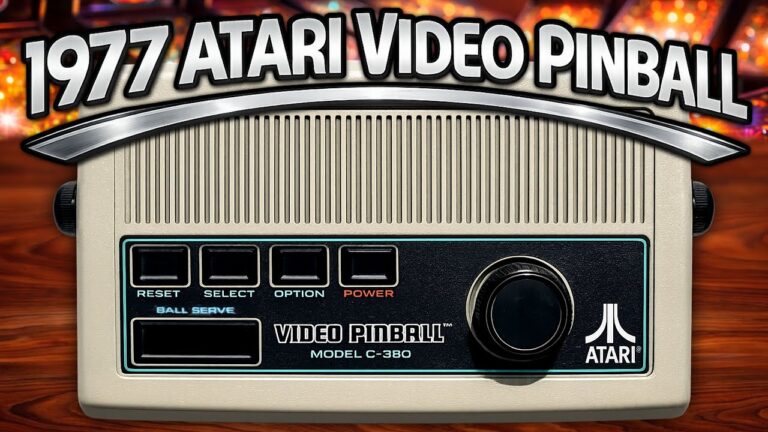 ATARI 1977 Video Pinball | SEVEN Pinball & Paddle Games In ONE Console ...
